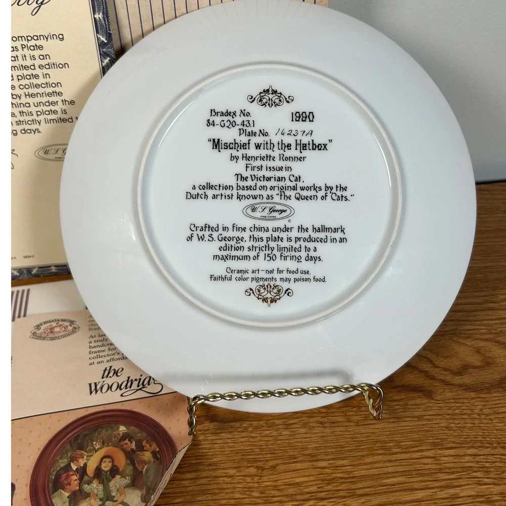 W.S. George | Art | Ws George Mischief With The Hatbox Collector Plate ...